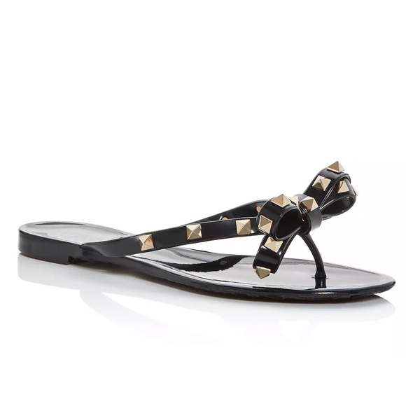 Valentino Garavani | Shoes | Valentino Garavani Rockstud Black Pvc ...